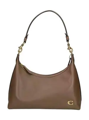 COACH Small Juliet Leather Shoulder Bag Grey