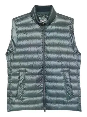 Herno Quilted Sleeveless Vest - Blue