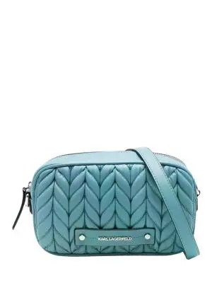Karl Lagerfeld Quilted Cross Body Bag - Blue