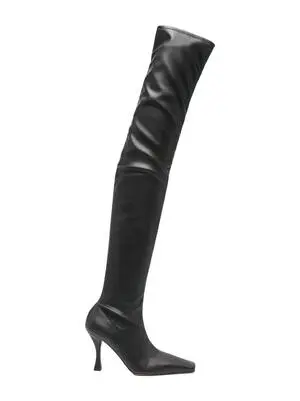 Proenza Schouler 95mm Trap Knee-high Boots - Black