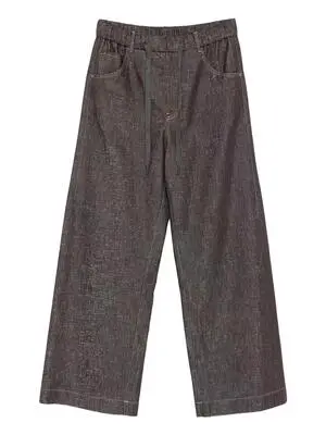 Brunello Cucinelli Drawstring-waist Trousers - Grey