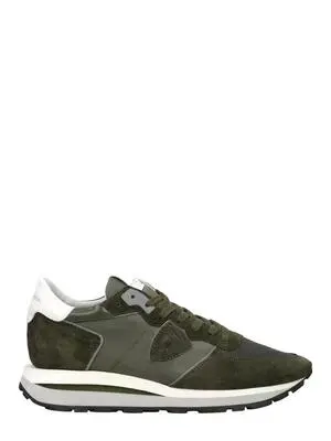 Philippe Model Tropez Haute Suede-panelled Sneakers - Green