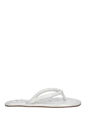 NAKED WOLFE Grenada Leather Thong Sandals - White