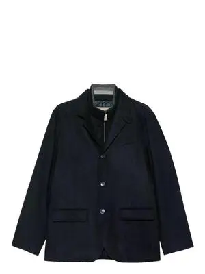 Herno Three-button Zipped Jacket - Blue
