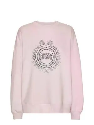 ROTATE BY BIRGER CHRISTENSEN Logo Embroidery Sweatshirt - Pink