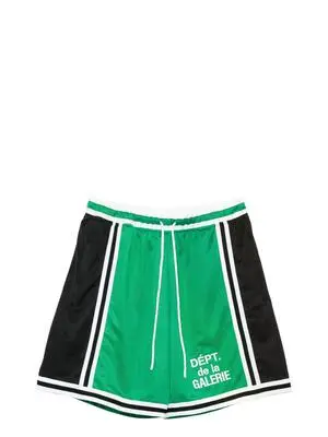 GALLERY DEPT. French-logo Mesh Shorts - Green