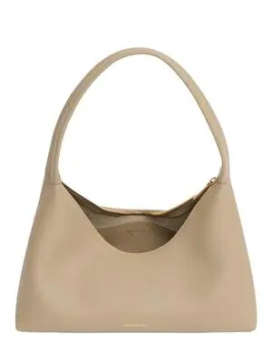 MANSUR GAVRIEL Candy Baguette Leather Shoulder Bag Warm Grey