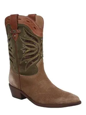 Sam Edelman Rylin Western Boot Terra Toffe/olive