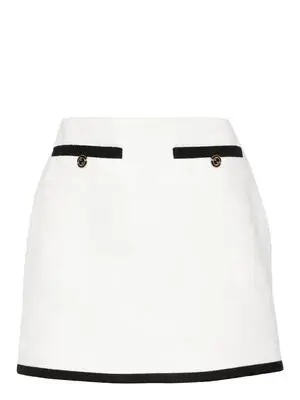 Gucci Tweed Mini Skirt - White