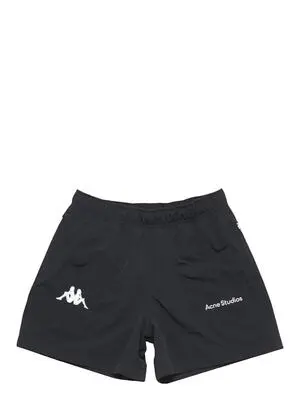 Acne Studios X Kappa Relaxed Fit Shorts - Black