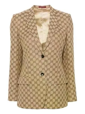 GUCCI GG Canvas Single-Breasted Blazer