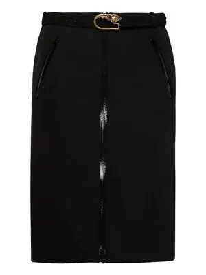 Gucci High-waisted Wool Skirt - Black