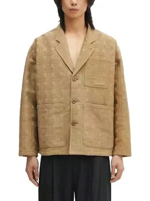 Kenzo Patterned-weave Workwear Jacket - Neutrals