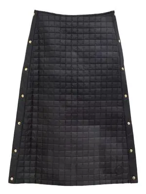 Moncler Quilted Midi Skirt - Black