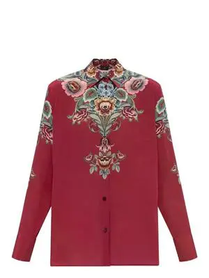 ETRO Floral-Print Silk Shirt