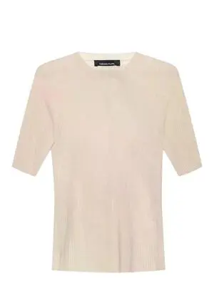 Fabiana Filippi Ribbed Short-sleeve Top - Neutrals