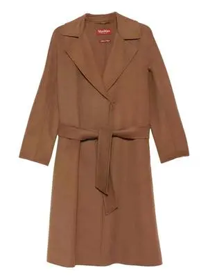 max mara-Belted Wrap Coat