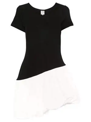 Baum Und Pferdgarten Short-sleeve Balloon-hem Dress - Black