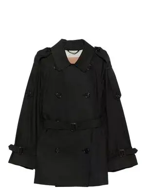 Max Mara Double-breasted Belted Jacket - Black