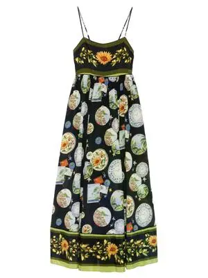 Farm Rio Trip Souvenir Maxi Dress - Black