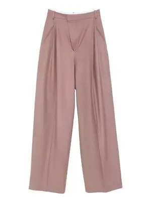 Victoria Beckham Pleated Tailored Trousers - Pink