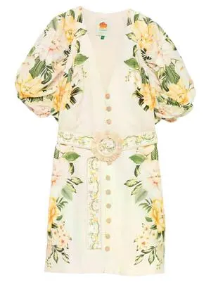 FARM RIO Garden Cascade Mini Dress