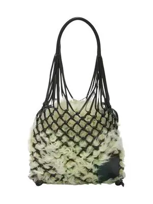 JIL SANDER Small Market Leather Bag - Green