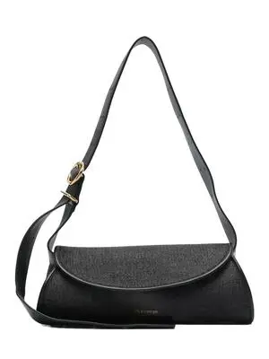 JIL SANDER Small Cannolo Shoulder Bag - Black