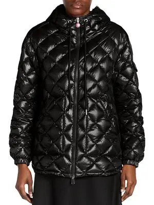 Moncler Quilted Coat - Black