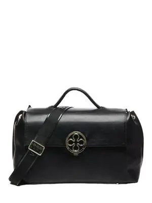 V°73 Logo-plaque Shoulder Bag - Black