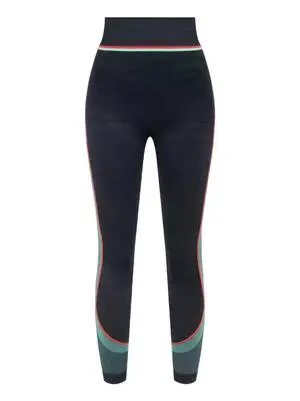 Casablanca Panelled Leggings - Black