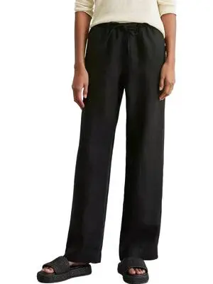 Marc O'polo Drawstring Tapered Trousers - Black