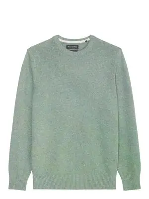 Marc O'polo Speckled-knit Crew-neck Sweater - 407 Green