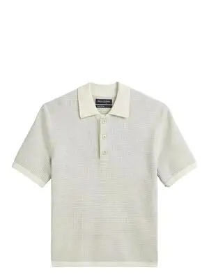 Marc O'polo Textured Short-sleeve Polo Shirt - Neutrals