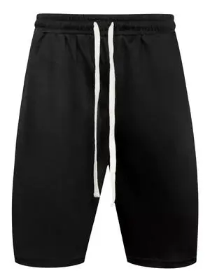 UNTITLED ARTWORKS Drawstring Drop-crotch Shorts - Black