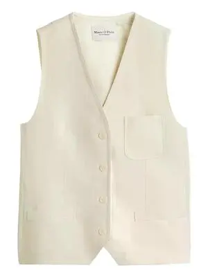 Marc O'polo Button-front Waistcoat - Neutrals