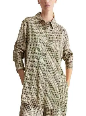 Marc O'polo Patterned Button-up Shirt - Neutrals