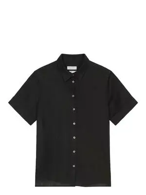 Marc O'polo Short-sleeve Button-up Shirt - Black