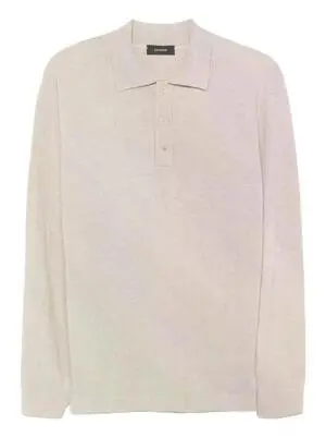 ZANONE Marl-knit Polo Shirt - Neutrals