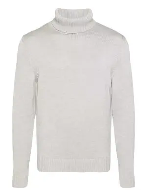 ZANONE Virgin Wool Roll Neck Sweater - Grey