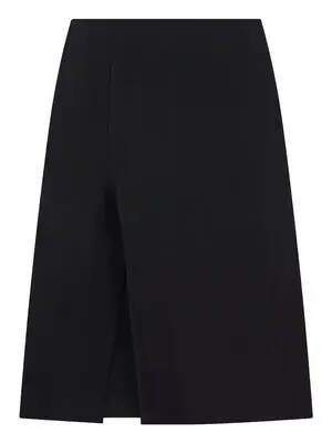 Stella McCartney Slit Organic Cotton Skirt - Black