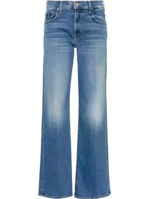 MOTHER The Mid Rise Maven Sneak Jeans - Blue
