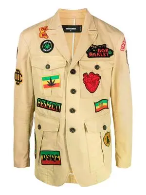 Dsquared2 Logo-patch Jacket - Neutrals