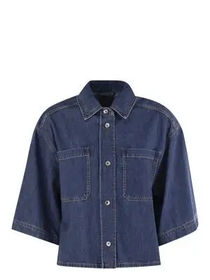 MAX MARA Enza Cropped Denim Shirt