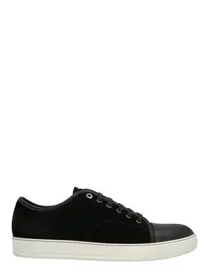 LANVIN Suede Low Top Sneakers Multicolor