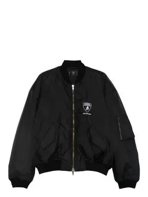 Balenciaga Automobili Lamborghini-logo Bomber Jacket - Black