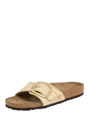 BIRKENSTOCK Madrid Big Buckle Raffia Sandals - Natural