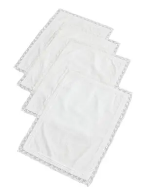 LoveShackFancy Victorian Placemat Set Of 4 - White