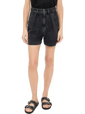 Isabel Marant Noemia Denim Shorts - Vintage Black