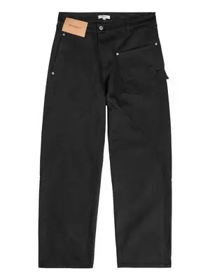 JW Anderson Twisted Workwear Wide-leg Jeans - Black